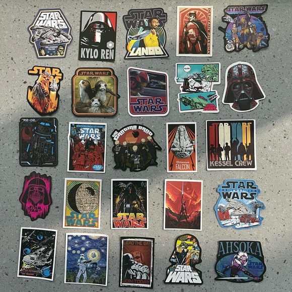Other | New 25 Nonrepeating Star Wars Vinyl Stickers | Poshmark